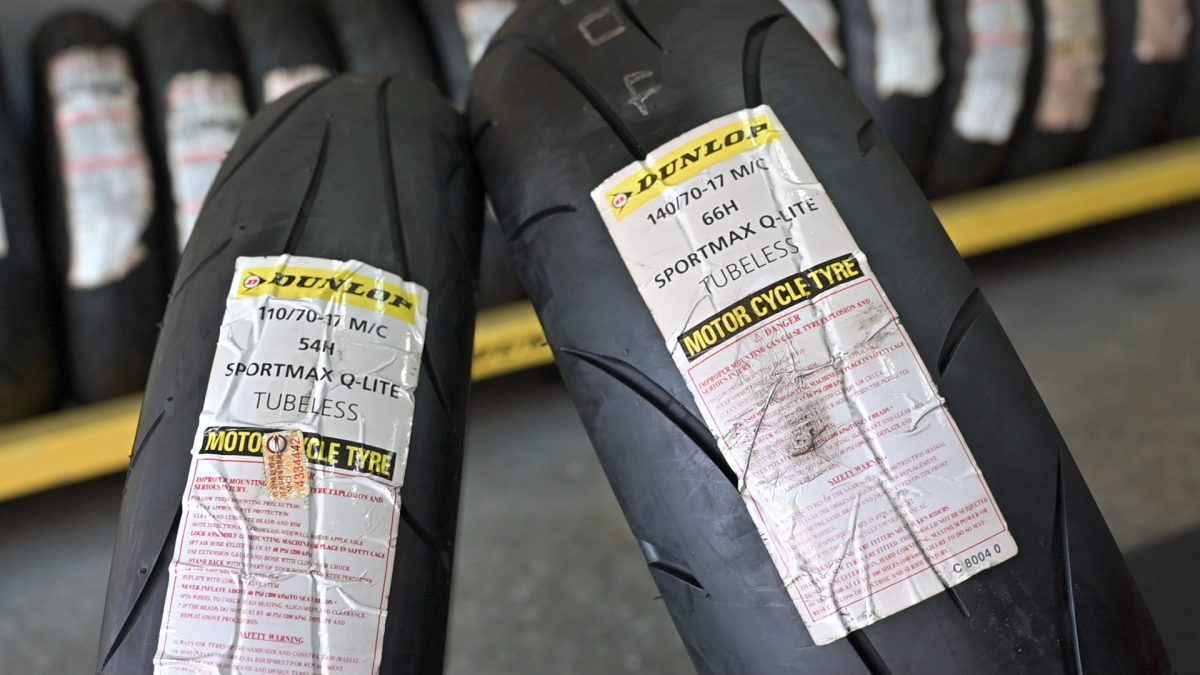 DUNLOP登祿普SPORTMAX Q-LITE新胎開箱：黃白牌檔車運動胎試用評價！