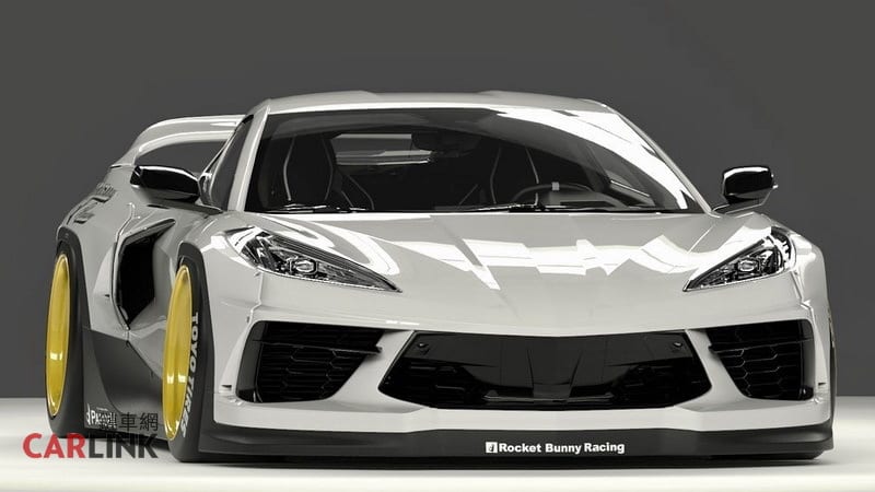 CHEVROLET Corvette C8首款「寬體」套件現身，「視覺馬力」爆表！