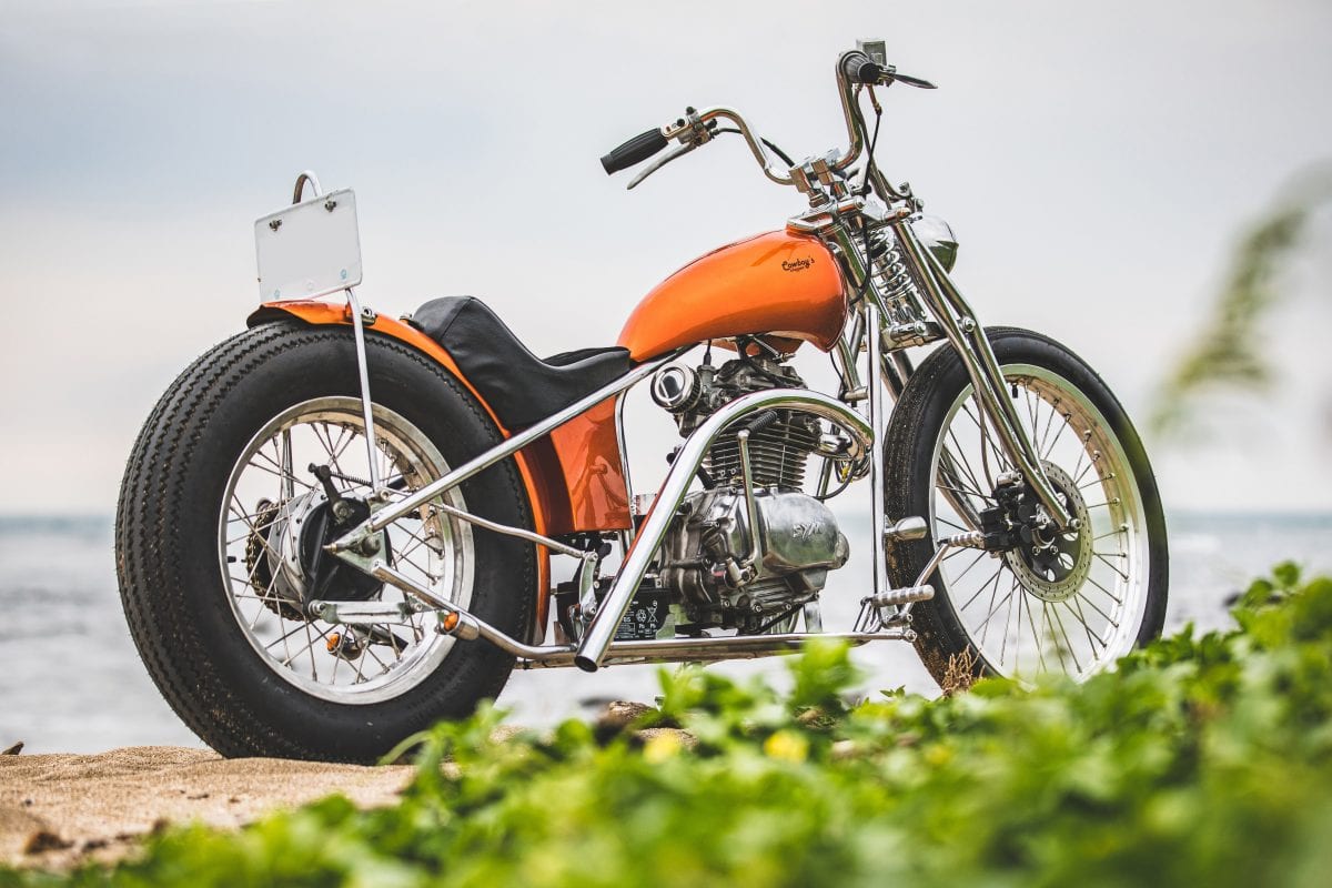 一部以騎進校園為目標的硬尾Chopper by 牛仔工坊